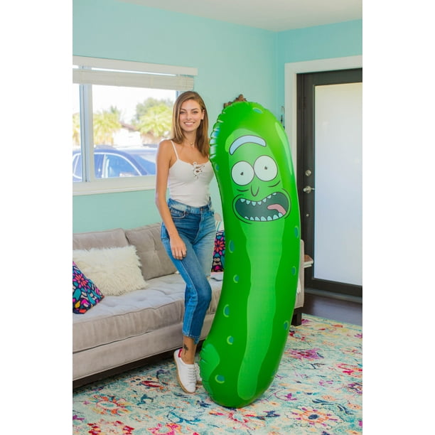 Giant Inflatable Pickle Rick Pool Float - Walmart.com