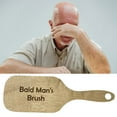 YEAUEME Bald Man Joke Comb Portable Small Wood Fake Hair Brush Toy Bald ...