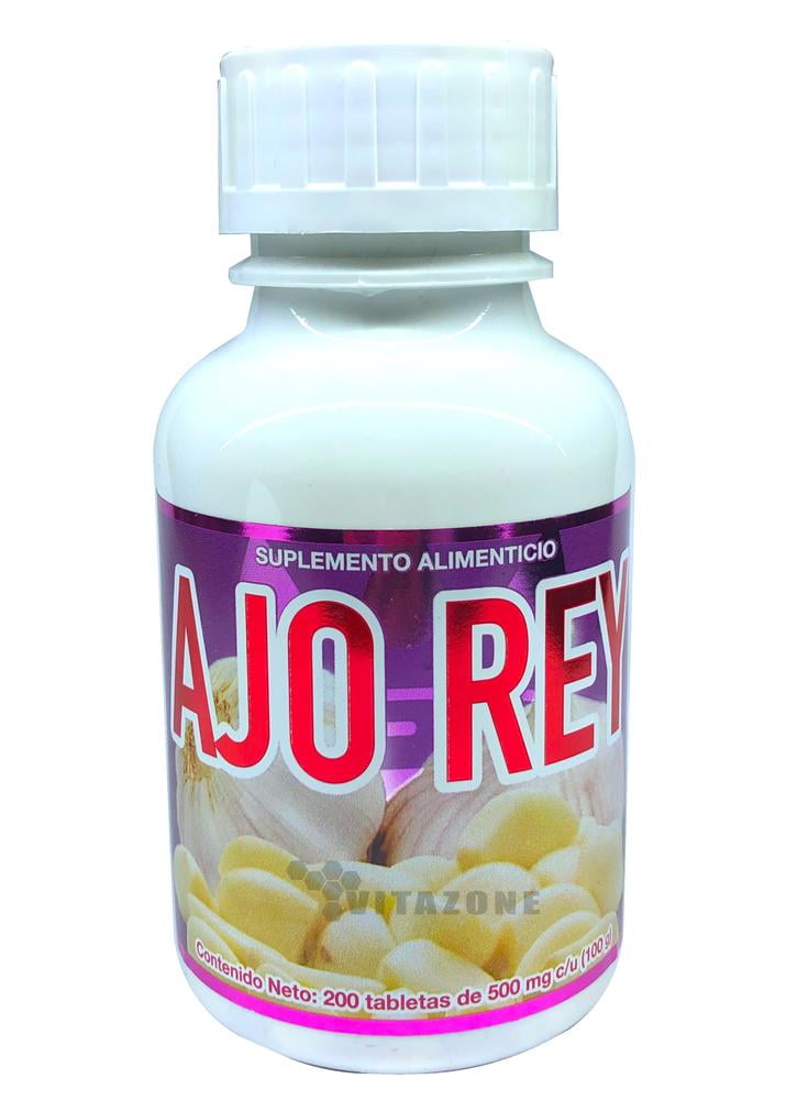 Ajo Rey 200 tabletas 500 mg Fortaleza y Plenitud FORTALEZAAJOREY ...