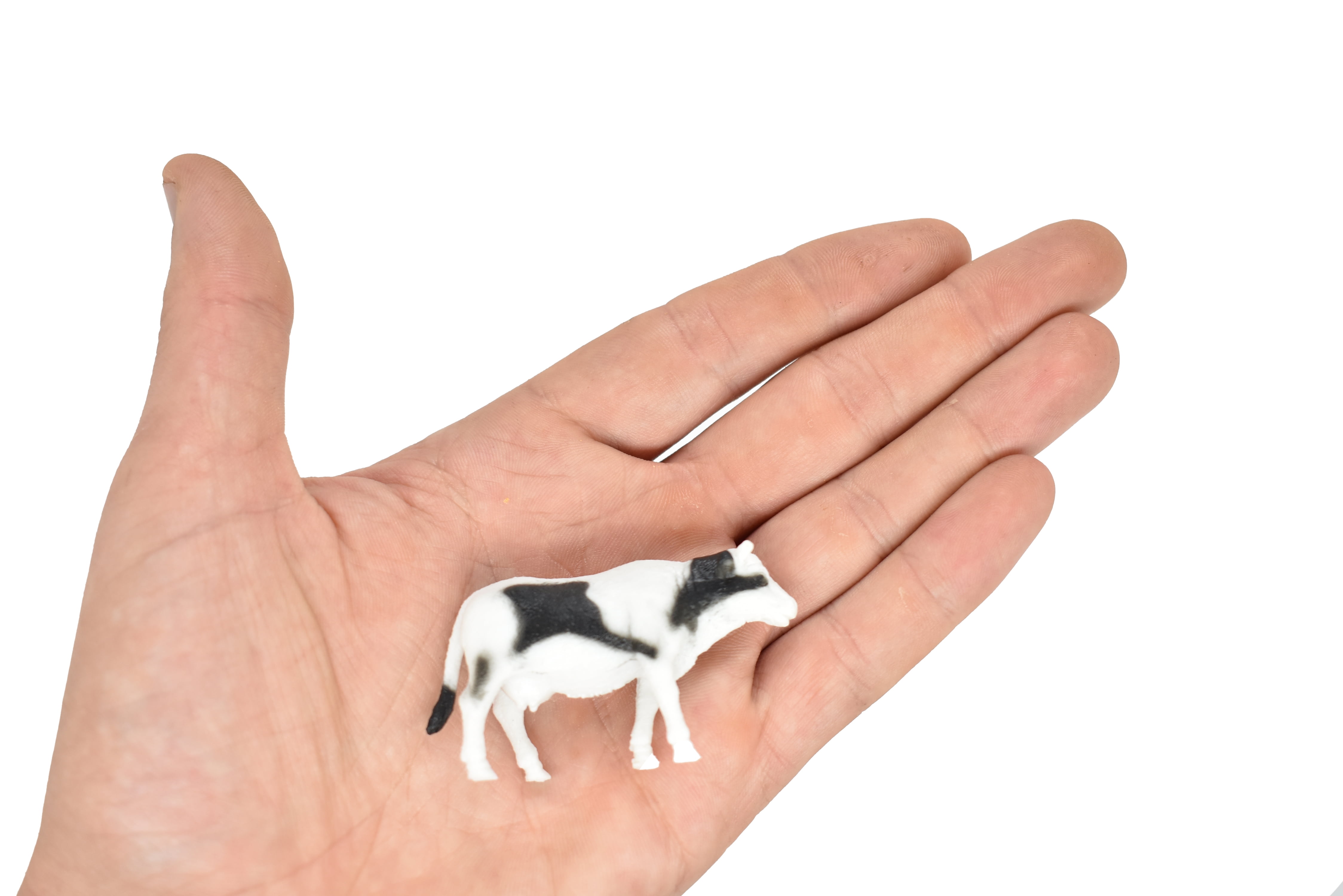 Cow, Dairy Realistic Small Toy Model Plastic Replica Barn Farm Animal ...
