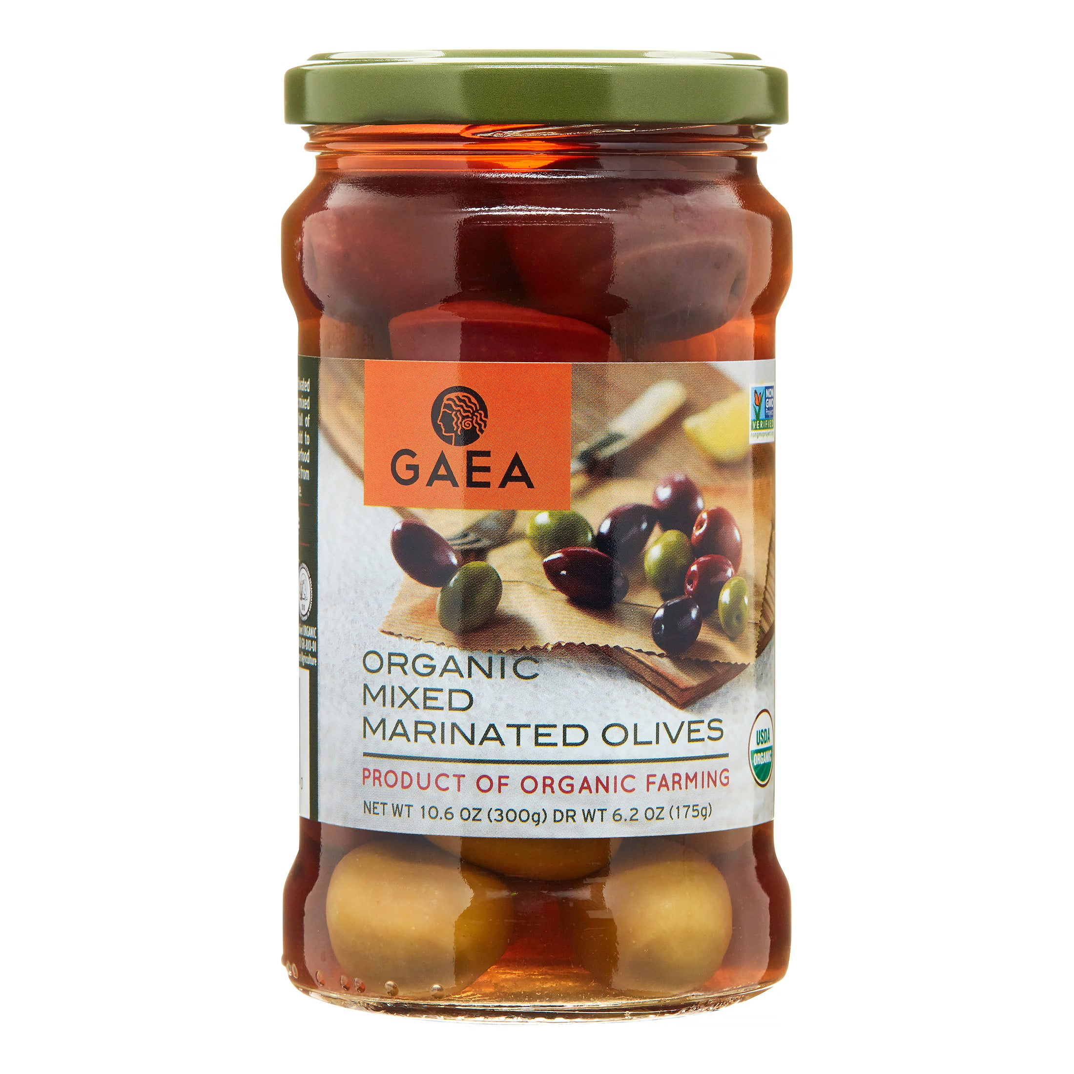 Gaea Cat Cora's Organic Mixed Marinated Olives, 10.6 Oz - Walmart.com