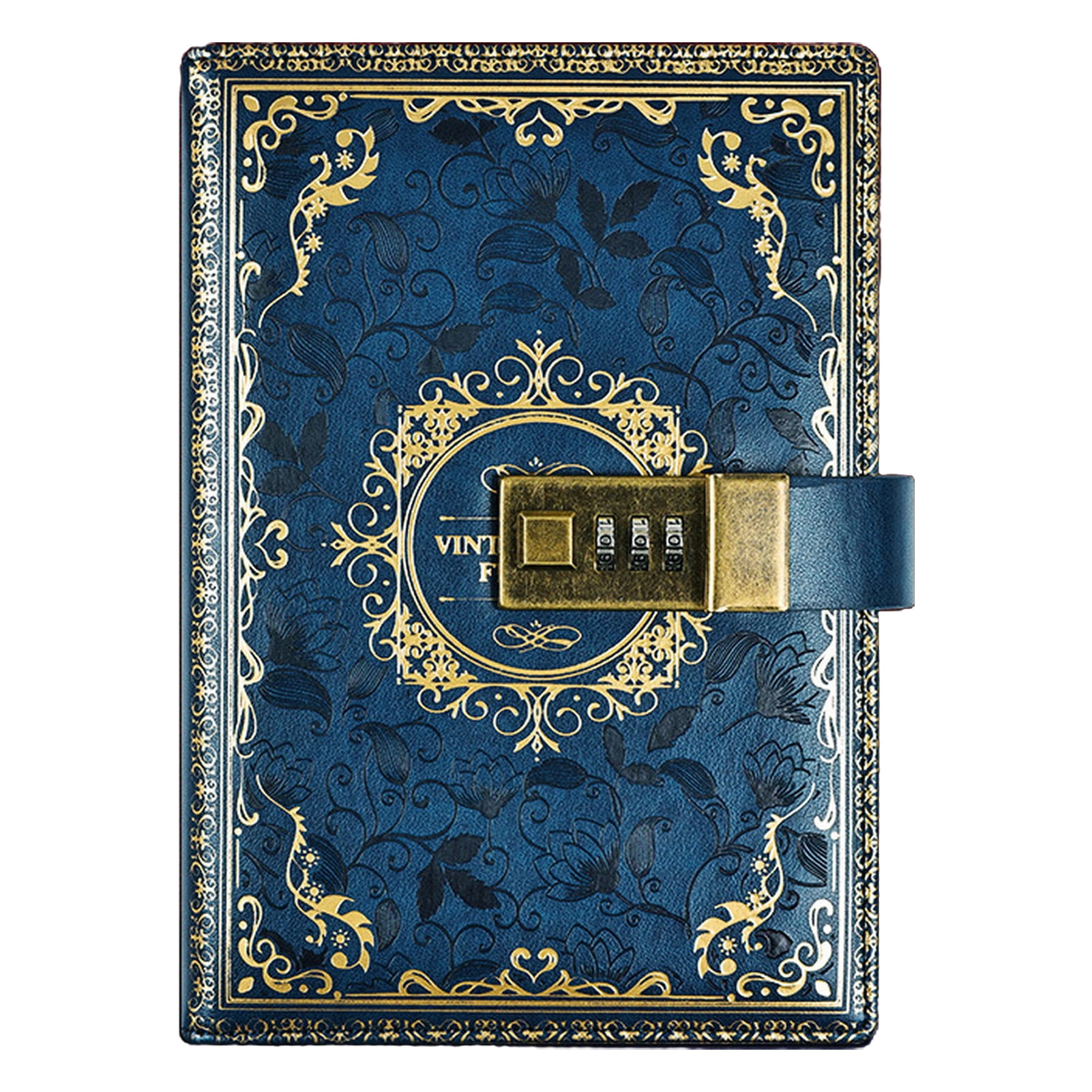 Retro Style Notebook with Digital Combination Lock- Password Protected ...