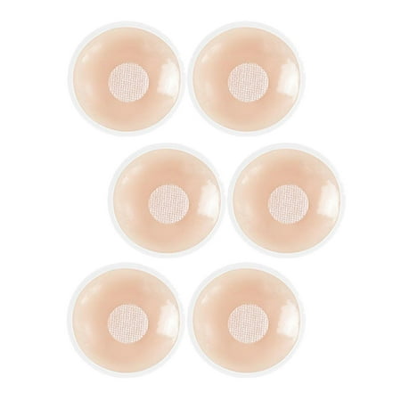 3 Pairs Thin Bra Patch Reusable Invisible Strapless Seamless Cover Nip ...