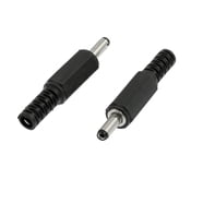 2pcs 6.3mm x 3.0mm DC Power Male Plugs Connectors Black - Walmart.com