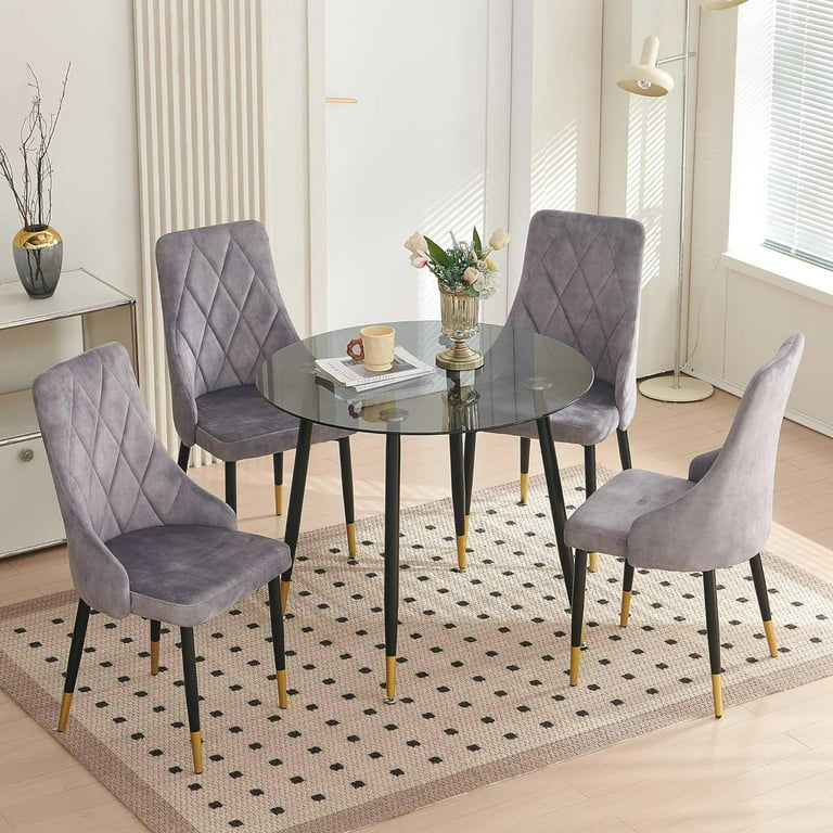 Dining Room Chairs No Arms CLIPOP Modern Upholstered Narrow Dining