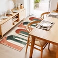Abstract Vintage Geometric Arch Rectangle Area Rug 2x6ft,Living Room ...