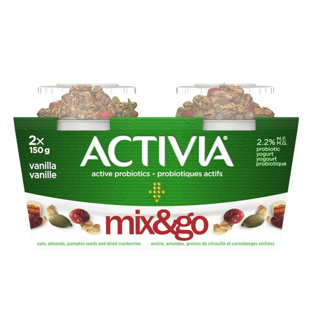 Activia Mix & Go Yogurt,, 2 x 150g - Walmart.ca