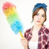 1 Pack 23.22” Static Duster Beandable and Washable, Plastic Feather ...