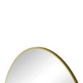 Knubmt 42 Inch Round Gold Metal Frame Wall Mirror for Bathroom, Living ...