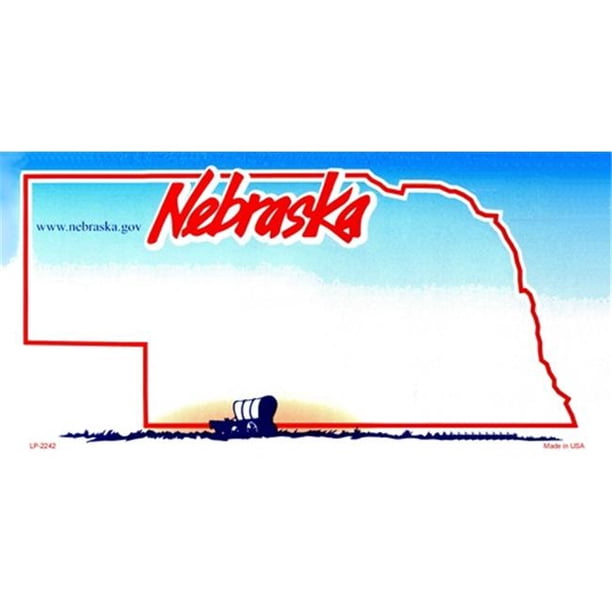 LP-2242 Nebraska State Background Blanks Flat- Automotive License ...