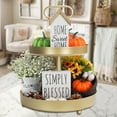 MAONAME Gold Two Tiered Tray, Metal 2 Tier Tray with Handle, Modern ...