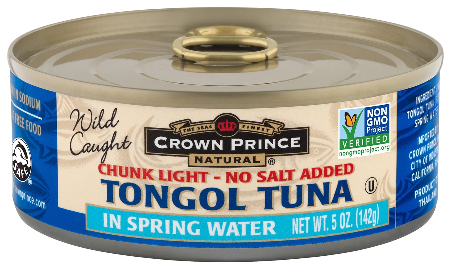 Crown Prince Natural Chunk Light Tongol Tuna In SpRing Water-No Salt ...