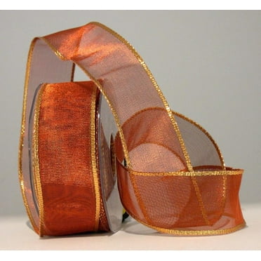 Ribbon Bazaar Wired Double Faced Satin 2-1/2 inch Ivory 25 yards Ribbon ...