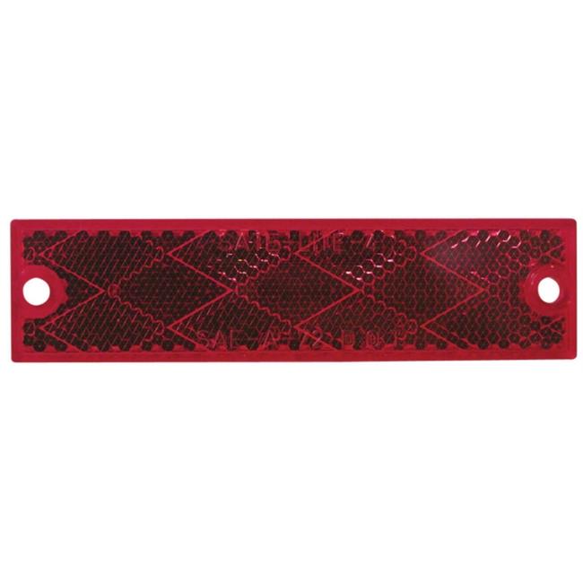 2 Count Red Rectangular Reflector - Walmart.com