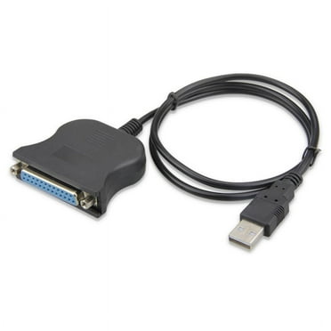 SF Cable USB to DB25 Parallel Printer Adapter (DB25-F) - Walmart.com