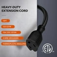 BN-LINK Outdoor Extension Cord, 15ft Heavy Duty Weather Resistant 15 ...