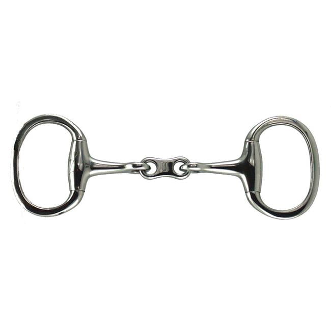 Coronet 211219 4.5 in. French Link Large Flat Ring Eggbutt Snaffle Bit - Walmart.com