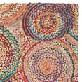 SAFAVIEH Cape Cod Leighton Geometric Circles Jute Area Rug, 6' x 6 ...