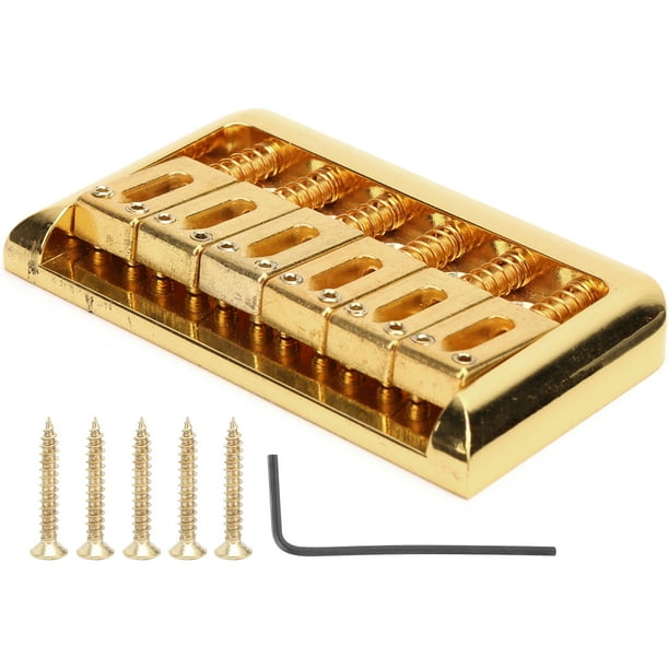 Guitar Hardtail Bridge,Electric Guitar 6 String String Roller Tailpiece ...