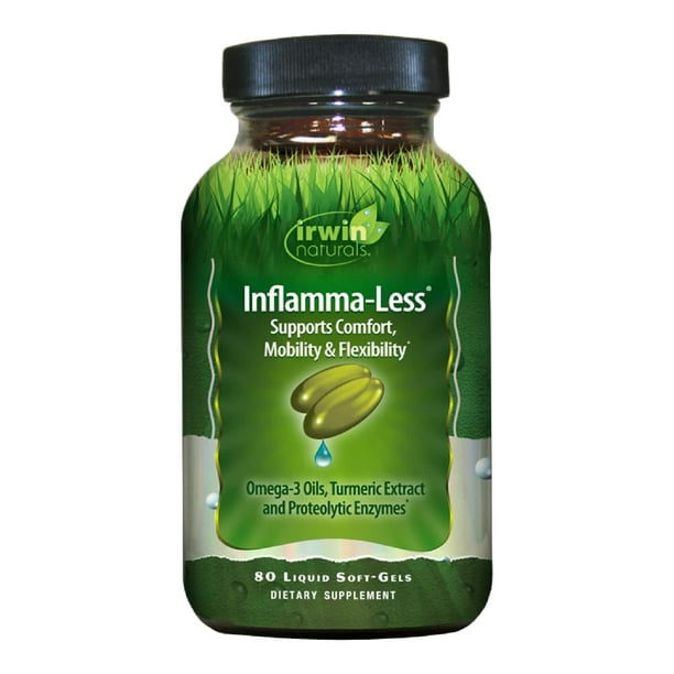 Suplemento Irwin Naturals Inflamma-Less 80 cápsulas blandas líquidas ...