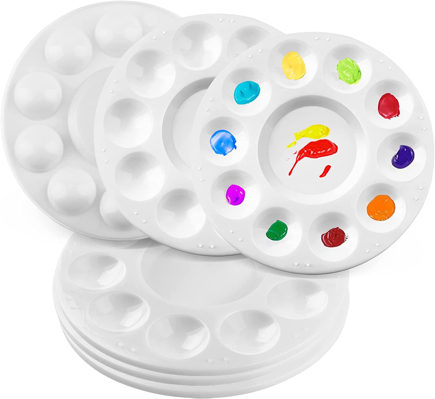 Tutuviw 6 Pcs Paint Tray Palettes for Acrylic Oil Craft DIY Art ...