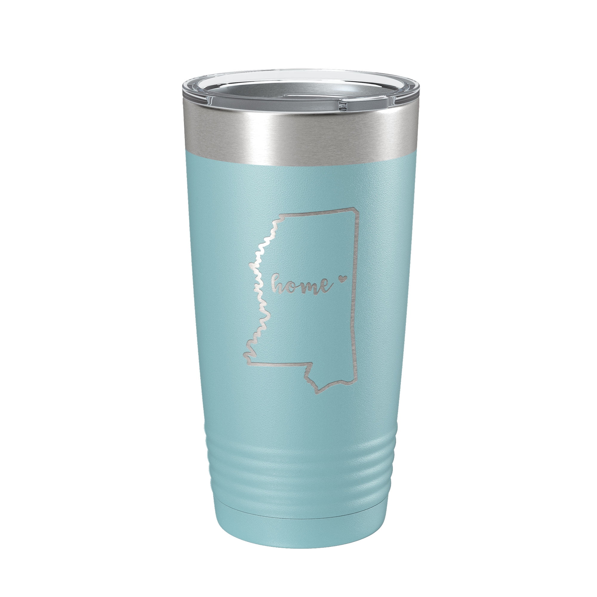 Mississippi Tumbler Home State Travel Mug Insulated Laser Engraved Map ...