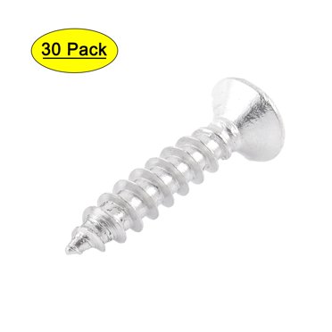 Uxcell 4mmx16mm Metal Flat Head Sheet Phillips Self Tapping Drilling Screws (50- Pack) - Walmart.com