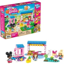 MEGA Barbie Building Toy Kit Malibu Dream House with 2 Micro-Dolls (303 ...