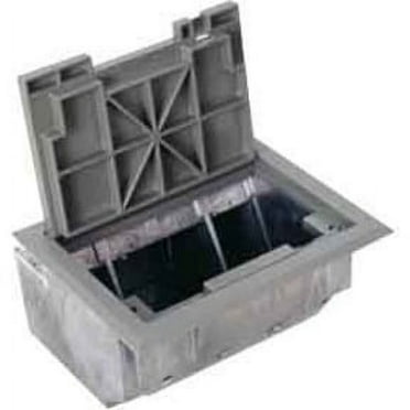 Hubbell Raco 6239NI Nickel Plated Concealed Receptacle Floor Box Kit ...