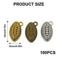 100Pieces Multifuntional Football Pendants Jewelry Making Part Necklace ...