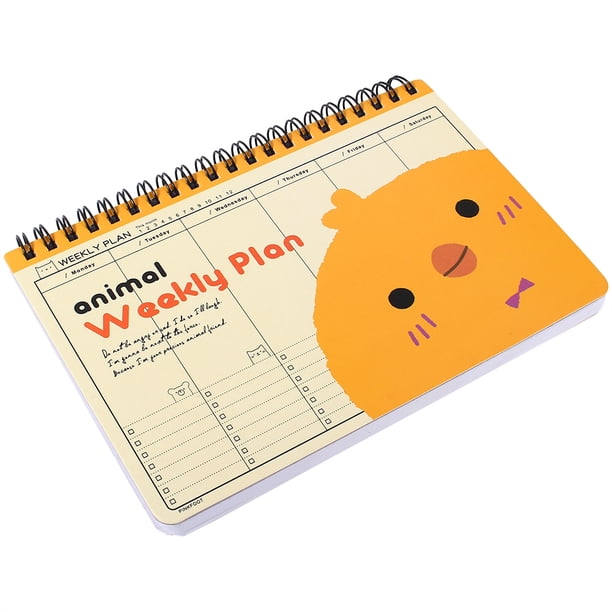 SAYDY Cute Animal Coil Weekly Planner Mom's Agenda Schedule Journal ...