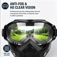 A Full-face Goggle, Detachable Anti Fog Protective Mask, Windproof Eye ...