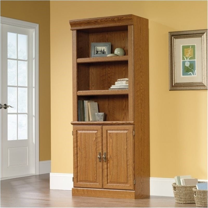 Bowery Hill 3 Shelf Bookcase in Carolina Oak - Walmart.com