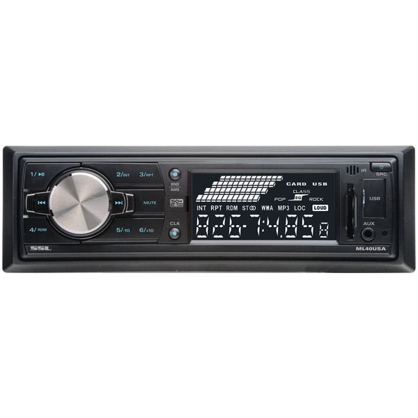 Brand New SOUNDSTORM ML40USA Single-DIN In-Dash Mechless AM/FM Receiver ...