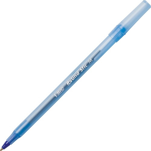 BIC Round Stic Ballpoint Pen Blue – Translucent Barrel – 240 / Carton