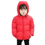 Boys Girls Kid Winter Thick Jacket Warm Zipper Hooded Windproof Coat Cute Outwear,2-6T - Walmart.com
