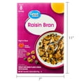 Great Value Raisin Bran Cereal 16.6 oz Whole Grain Wheat and Wheat Bran ...