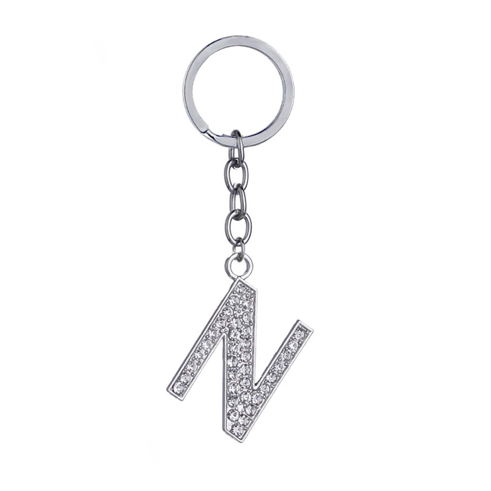 Click here for Topllc Keychains 26 Letters Key Ring Chain Unisex... prices