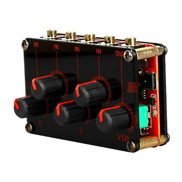 Mini Audio Mixer Portable Mixer for Studio Stage Recording Mobile Phone ...