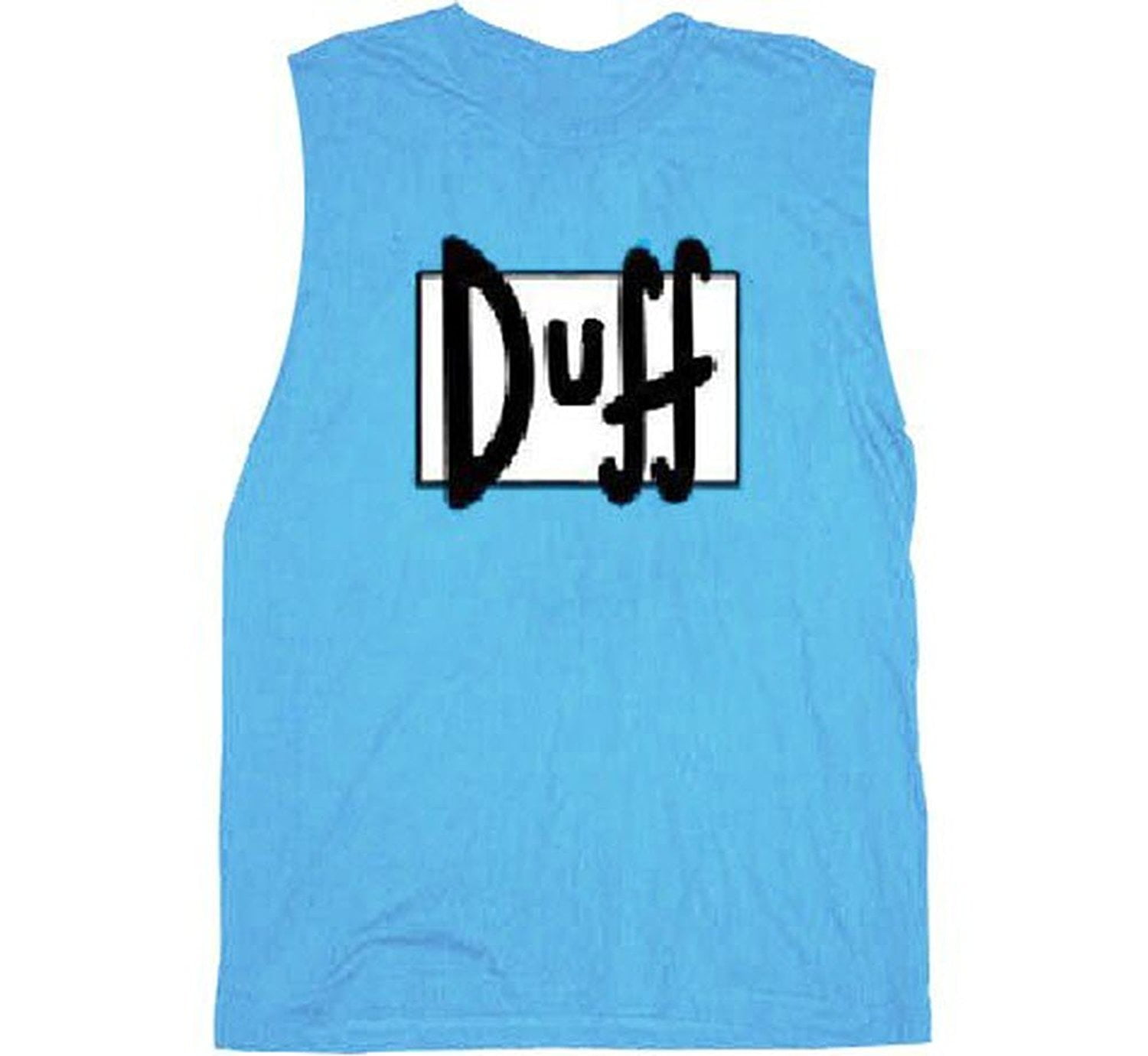 Simpsons Duff Beer Light Blue Sleeveless Adult T-Shirt - Walmart.com