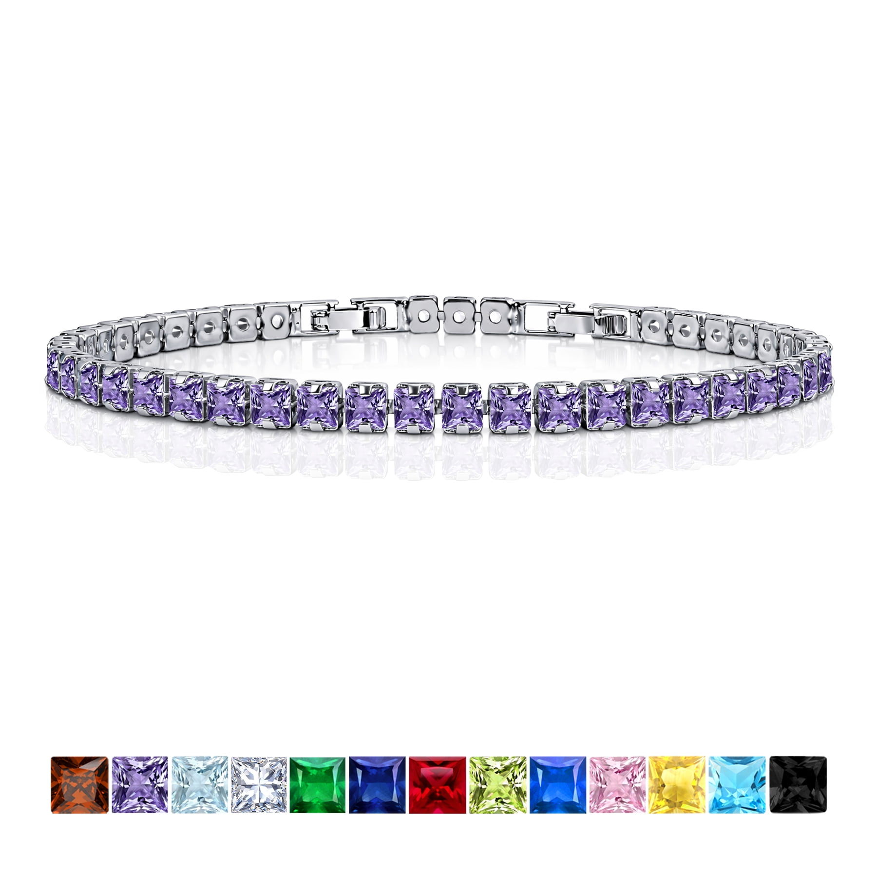 Click here for Jeenmata 5.5 Tcw Princess Cut February - Amethyst... prices