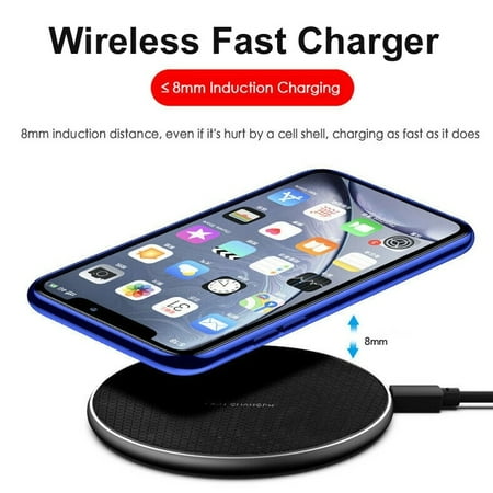 Luxury Qi Fast Wireless Charger Charging Pad For Apple iPhone XS Max Xr ...
