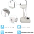 Zimtown Upgrade Portable Sink, Outdoor Wheeled Wash Basin Stand, with ...
