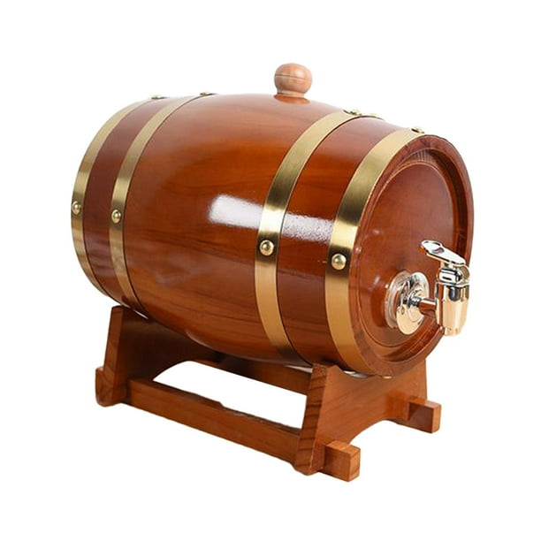yuksok Oak Barrel with Stand Wooden Barrel Vintage Storage Container ...