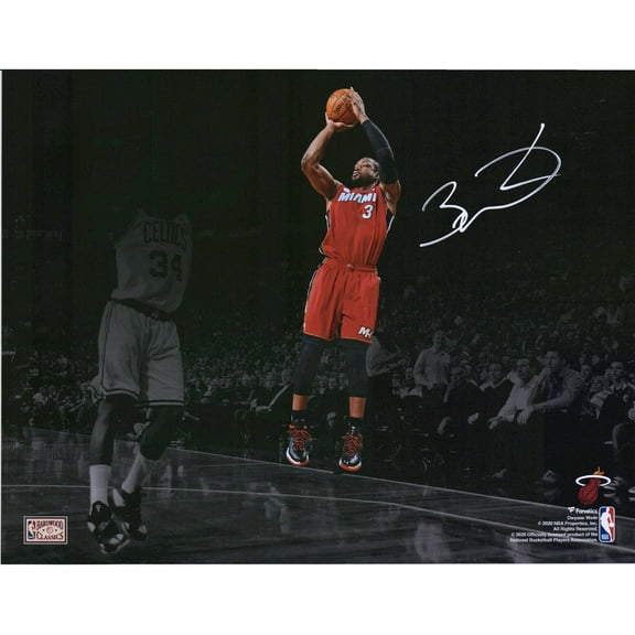 Dwyane Wade Miami Heat Autographed 8" x 10" vs. Dallas Mavericks ...