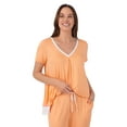 Secret Treasures Womens Sleepwear 2 Piece Knit Short Sleeve Top And