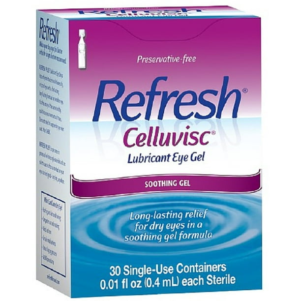 REFRESH CELLUVISC Lubricant Eye Gel Single-Use Containers 30 ea ...
