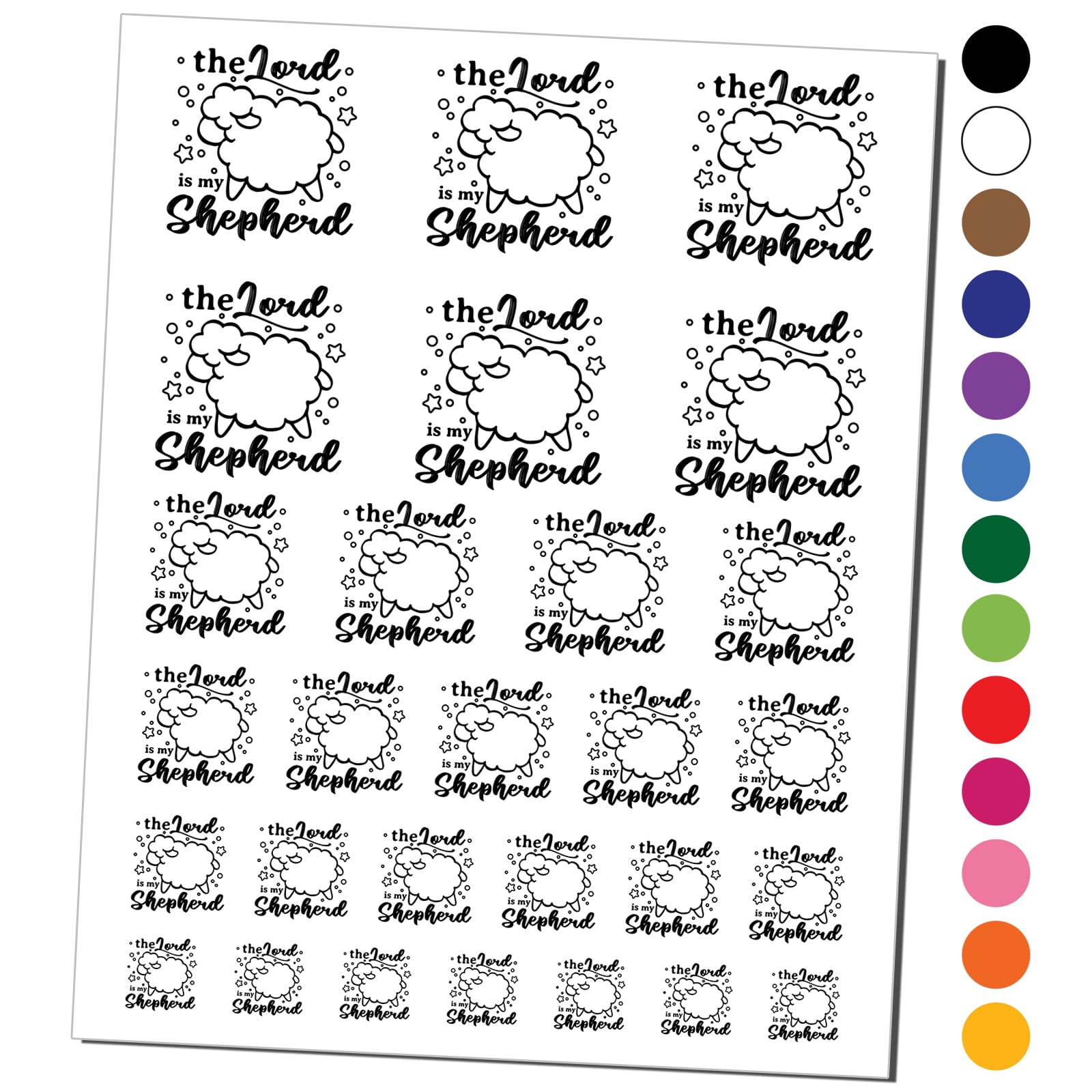 The Lord Is My Shepherd Coloring Page