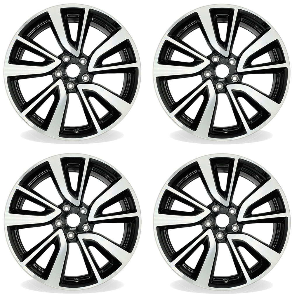 19" Set of 4 19x7 Machined Black Alloy Wheels For Nissan Rogue 2017 ...
