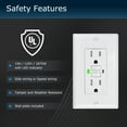 J.LUMI GFC2301 Duplex Self-Test Tamper Weather Resistant GFCI Outlets ...